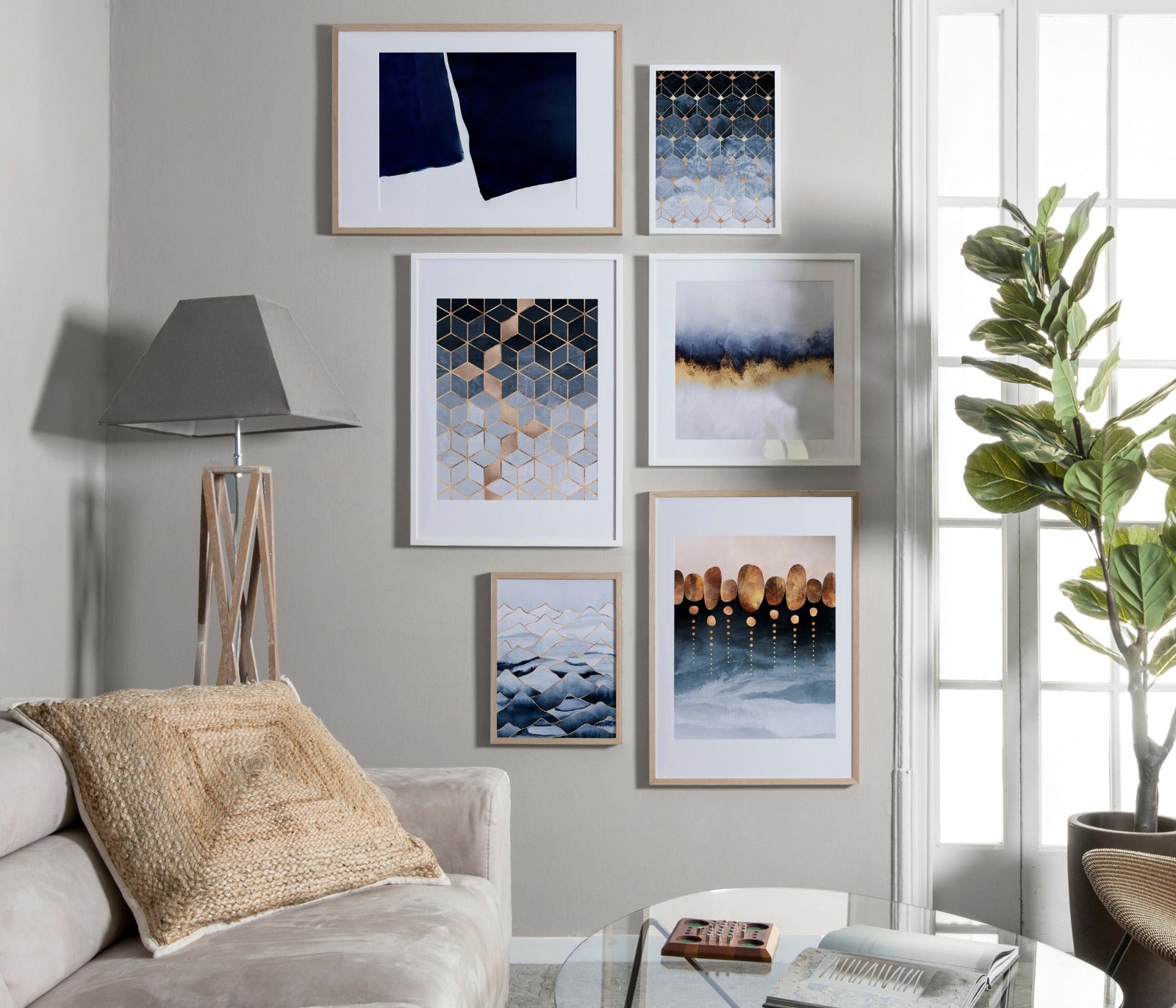 Abstract geometrical shapes artwork - Abstract posters – Artesta