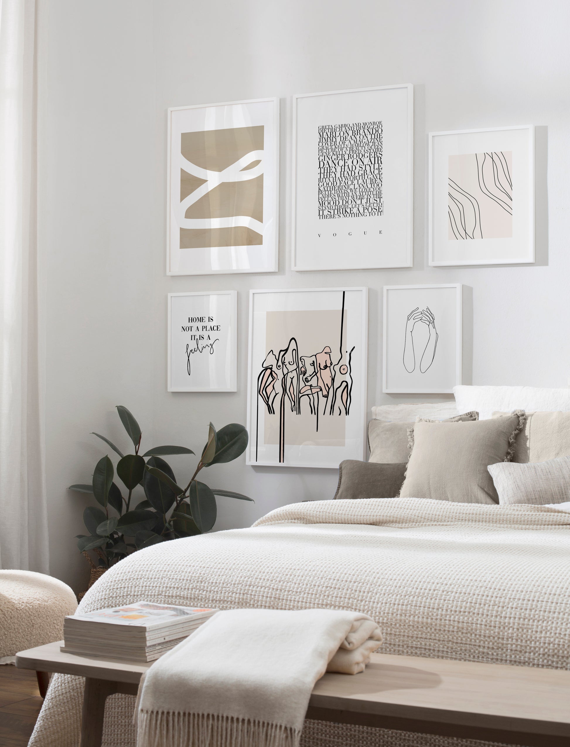 White Path minimalist poster | Wall art, framed prints and posters ...